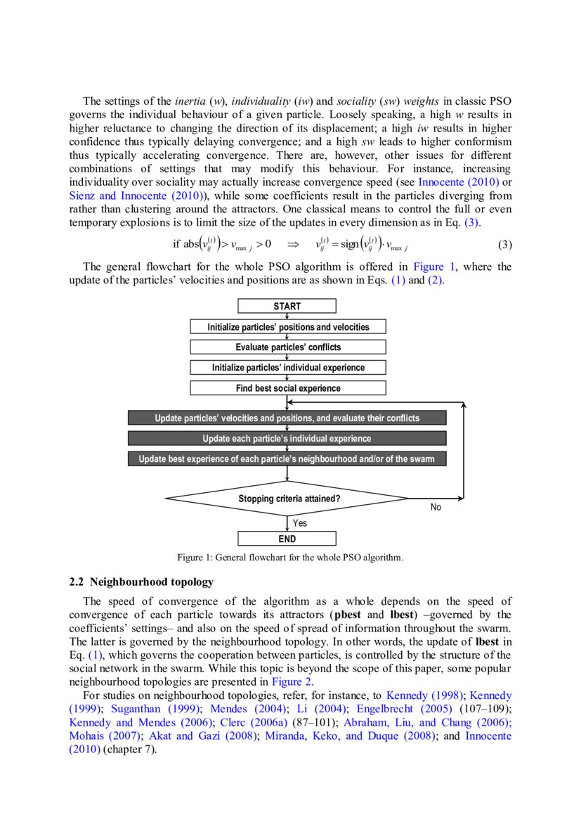 Coefficients Settings In Particle Swarm Optimization Insight And Guidelines Deepai