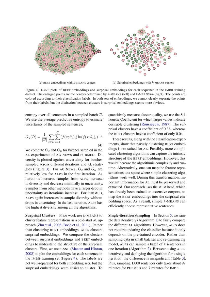 Cold-start Active Learning through Self-supervised Language Modeling ...