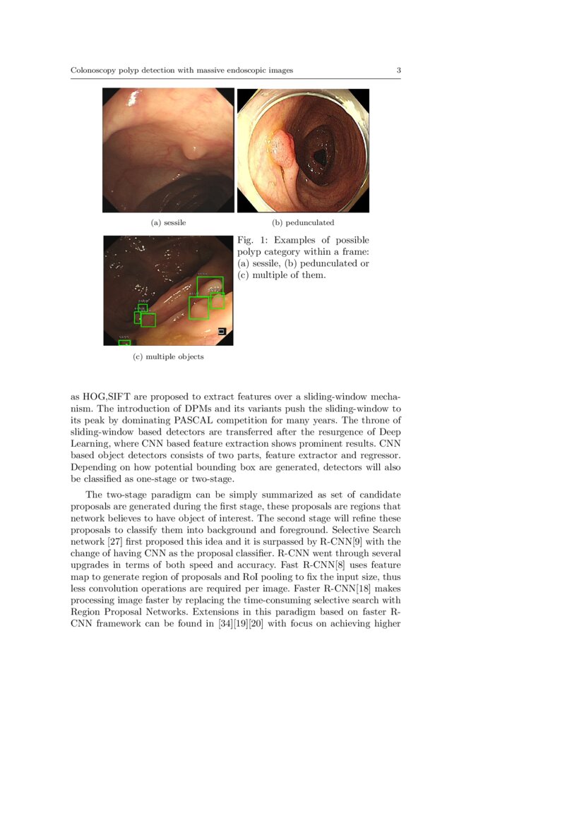 Colonoscopy polyp detection with massive endoscopic images | DeepAI