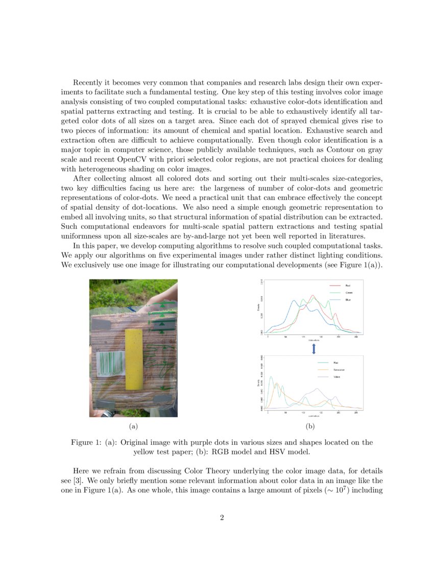 Color-complexity enabled exhaustive color-dots identification and ...