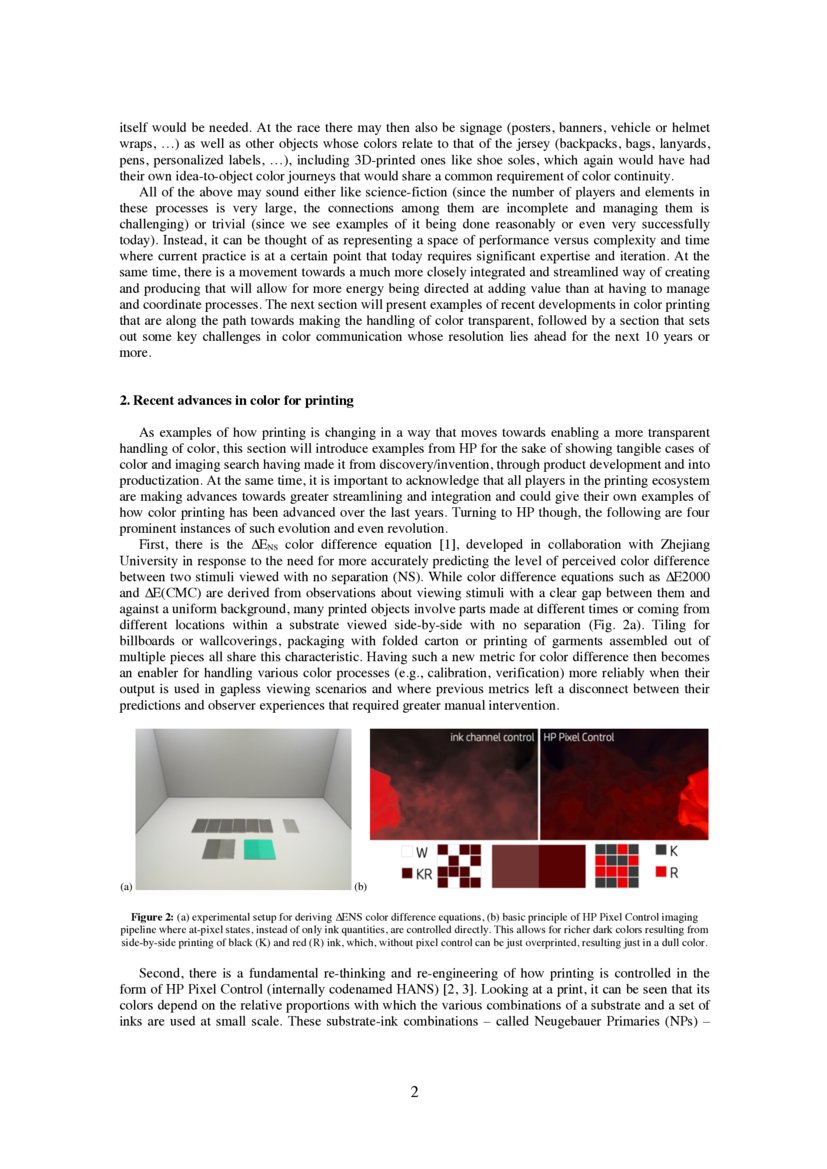Color continuity along the journey from ideas to objects | DeepAI