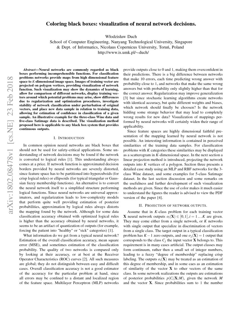 Coloring black boxes: visualization of neural network decisions | DeepAI