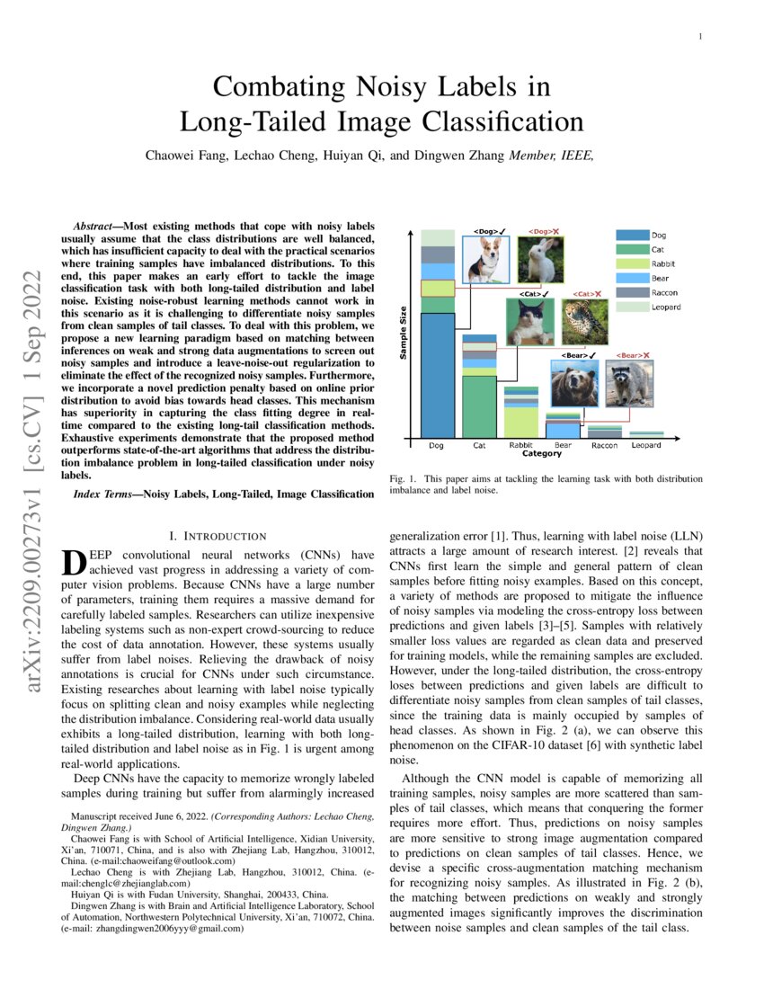 Combating Noisy Labels In Long Tailed Image Classification Deepai