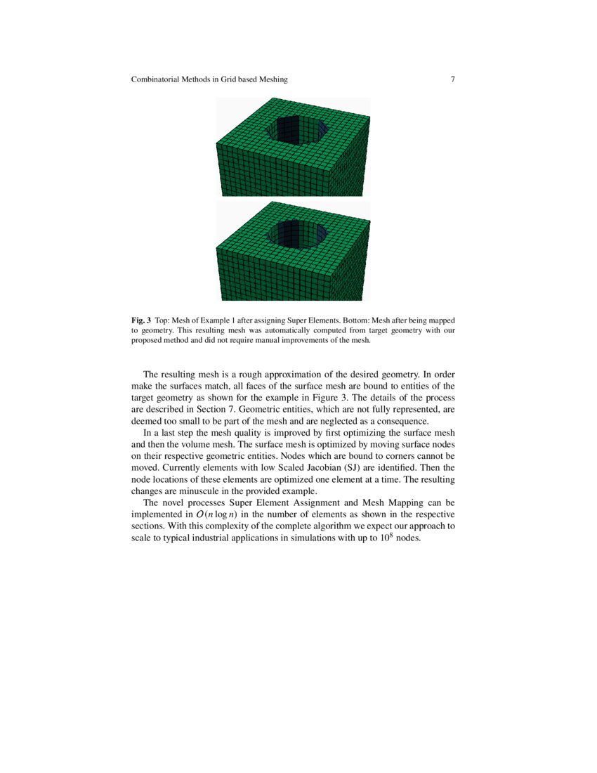 Combinatorial Methods In Grid Based Meshing Deepai