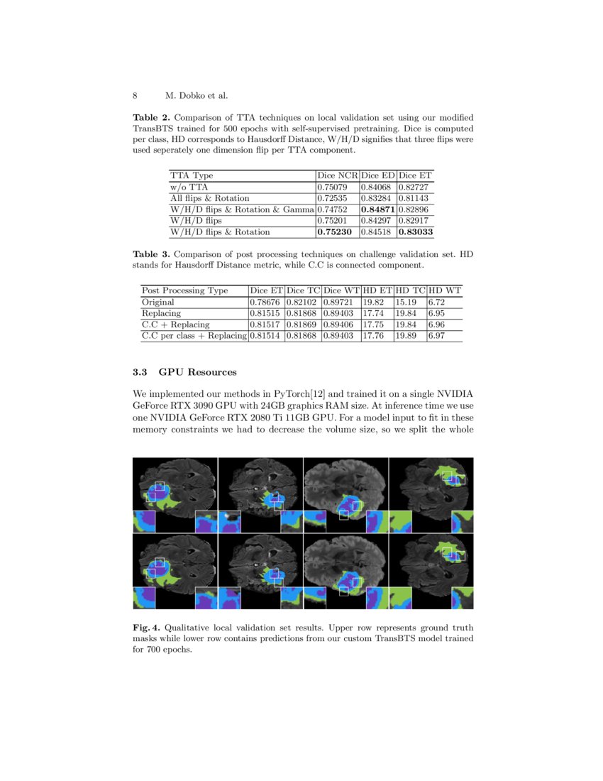 Combining Cnns With Transformer For Multimodal 3d Mri Brain Tumor Segmentation With Self