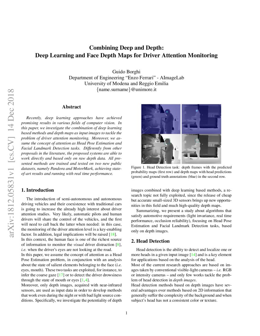 Combining Deep and Depth: Deep Learning and Face Depth Maps for Driver ...