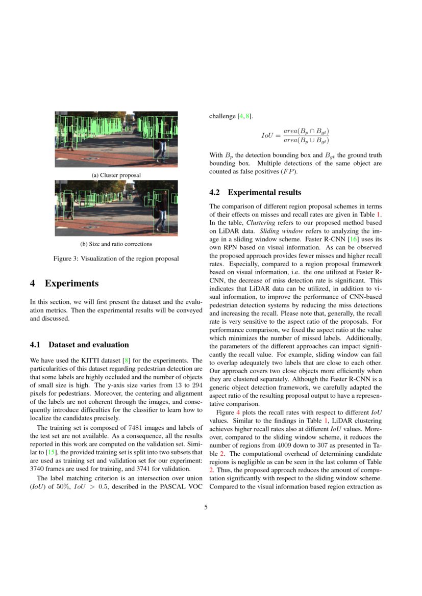 Combining Lidar Space Clustering And Convolutional Neural Networks For