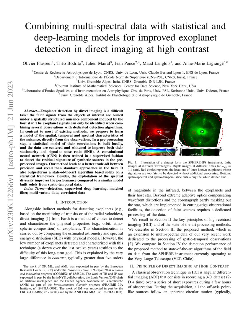 Combining Multi Spectral Data With Statistical And Deep Learning Models 2404