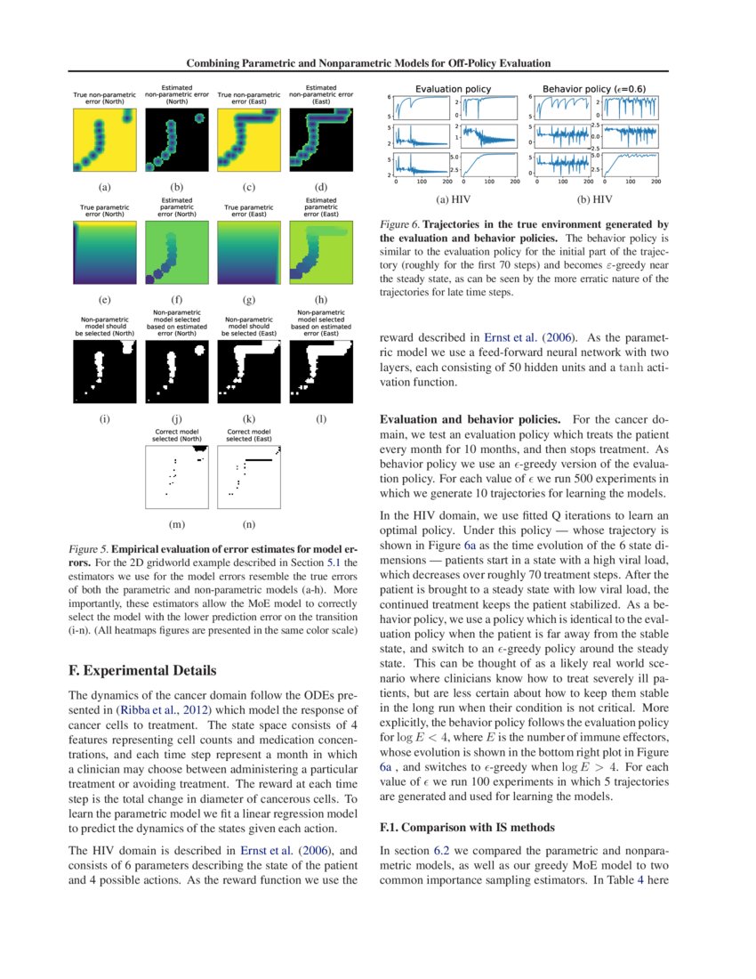 Combining Parametric And Nonparametric Models For Off Policy Evaluation