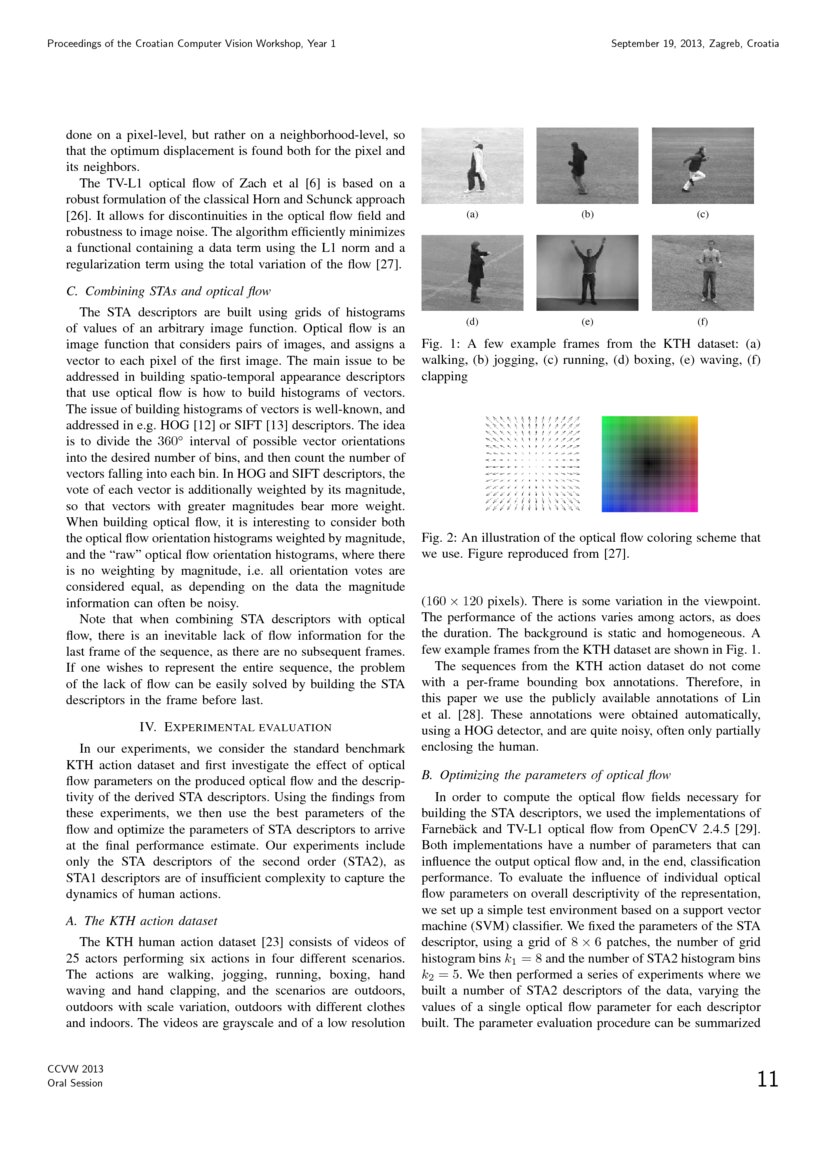Combining Spatio Temporal Appearance Descriptors And Optical Flow For