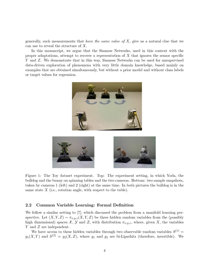 Common Variable Learning and Invariant Representation Learning using Siamese Neural Networks ...
