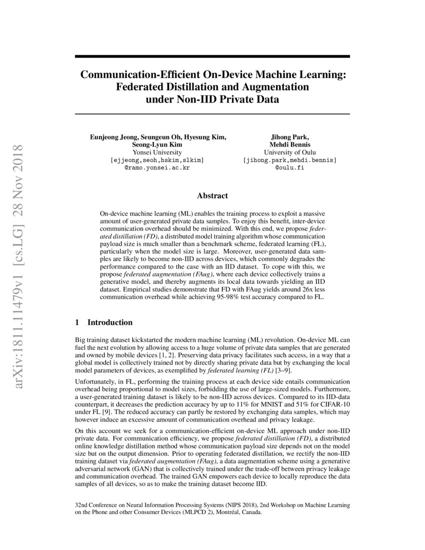 Communication-Efficient On-Device Machine Learning: Federated ... Communication-Efficient On-Device Machine Learning: Federated ...