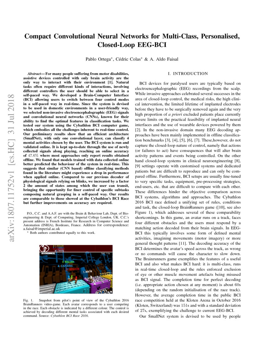 Compact Convolutional Neural Networks for Multi-Class, Personalised ...