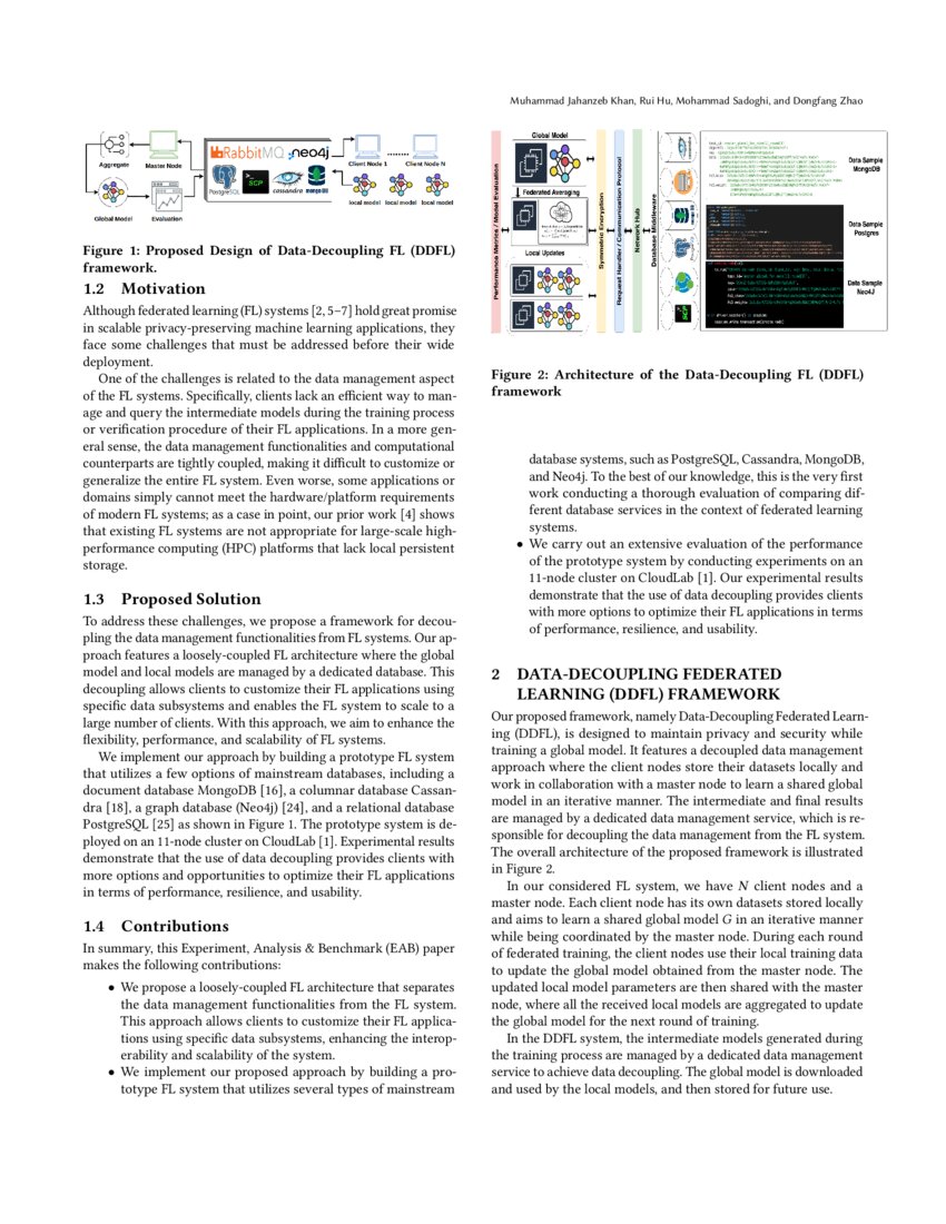 Comparative Evaluation Of Data Decoupling Techniques For Federated Machine Learning With