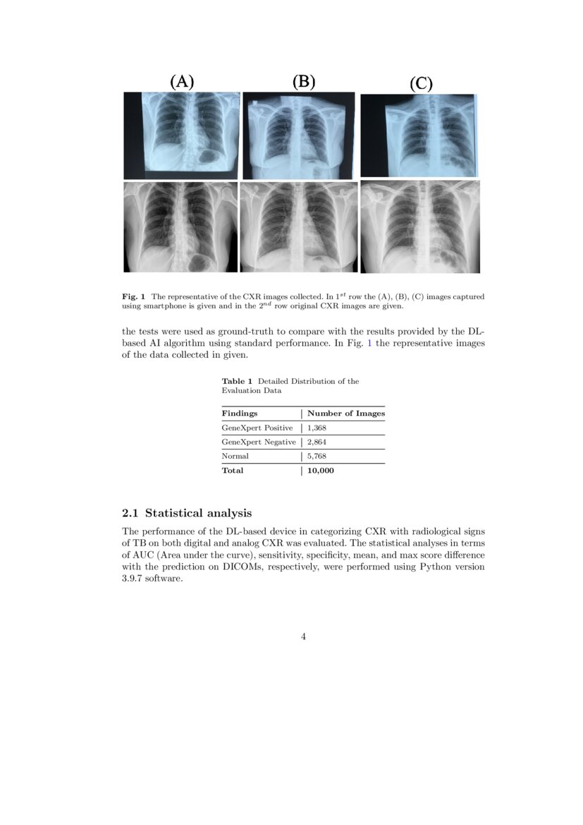 Comparative Evaluation of Digital and Analog Chest Radiographs to ... Comparative Evaluation of Digital and Analog Chest Radiographs to ...
