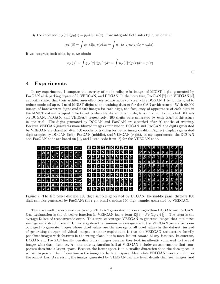 Comparison of Generative Adversarial Networks Architectures Which Reduce Mode Collapse | DeepAI
