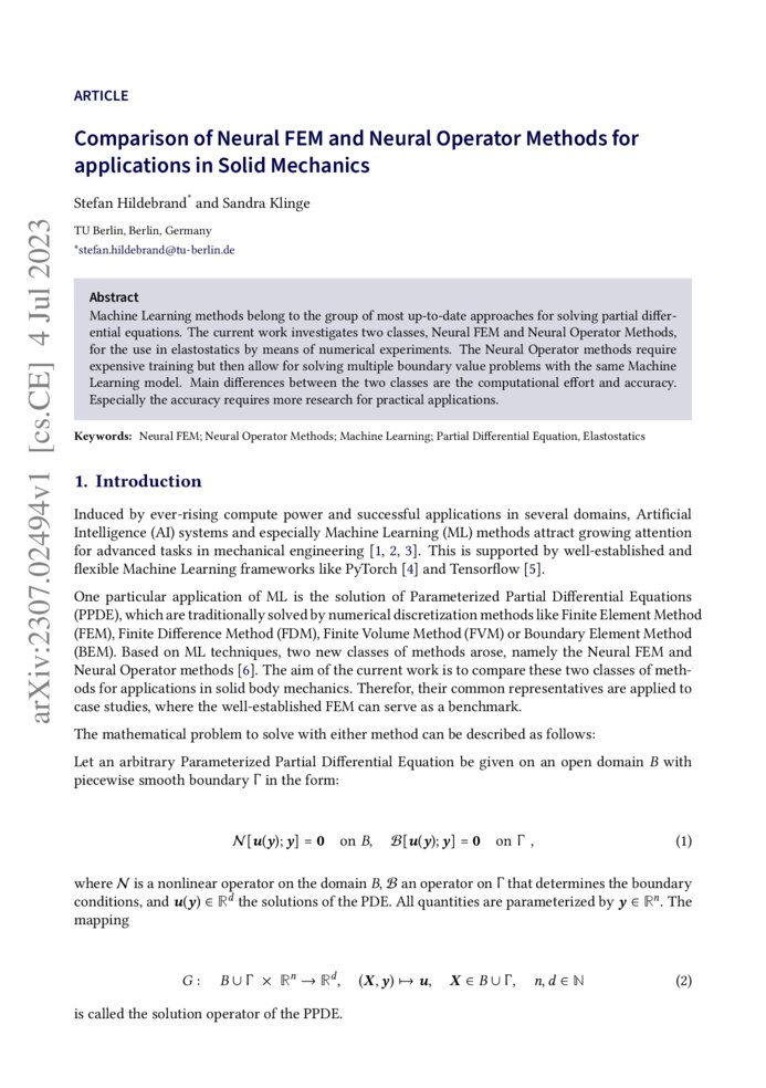 Comparison of Neural FEM and Neural Operator Methods for applications ... Comparison of Neural FEM and Neural Operator Methods for applications ...