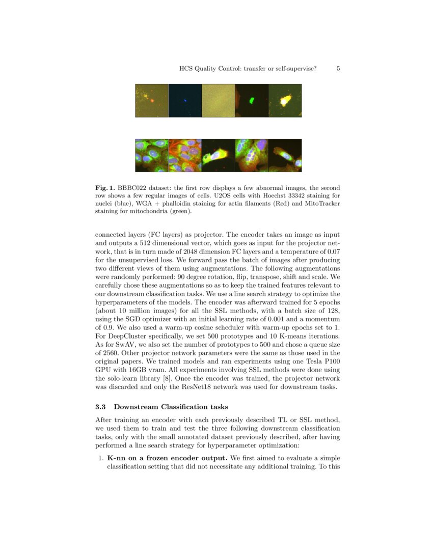 Comparison of semi-supervised learning methods for High Content ...