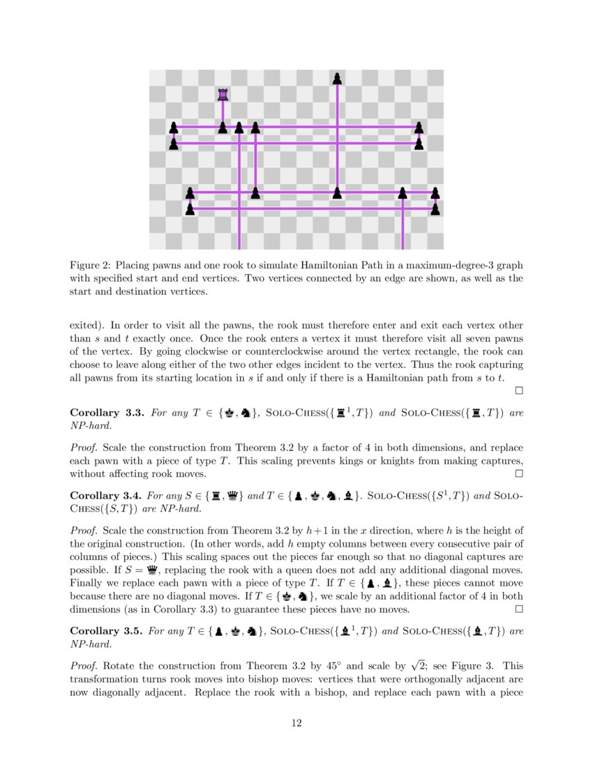 Complexity of Solo Chess with Unlimited Moves | DeepAI