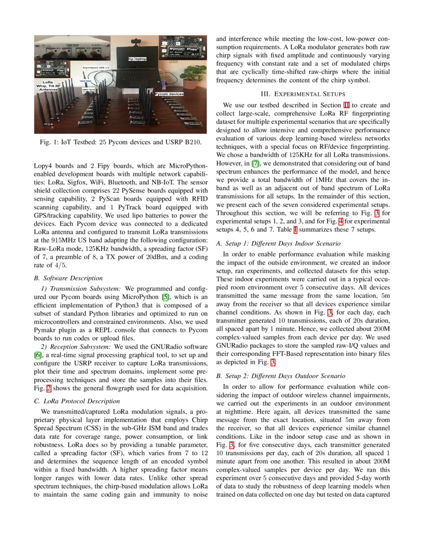 Comprehensive RF Dataset Collection and Release: A Deep Learning-Based Device Fingerprinting Use ...