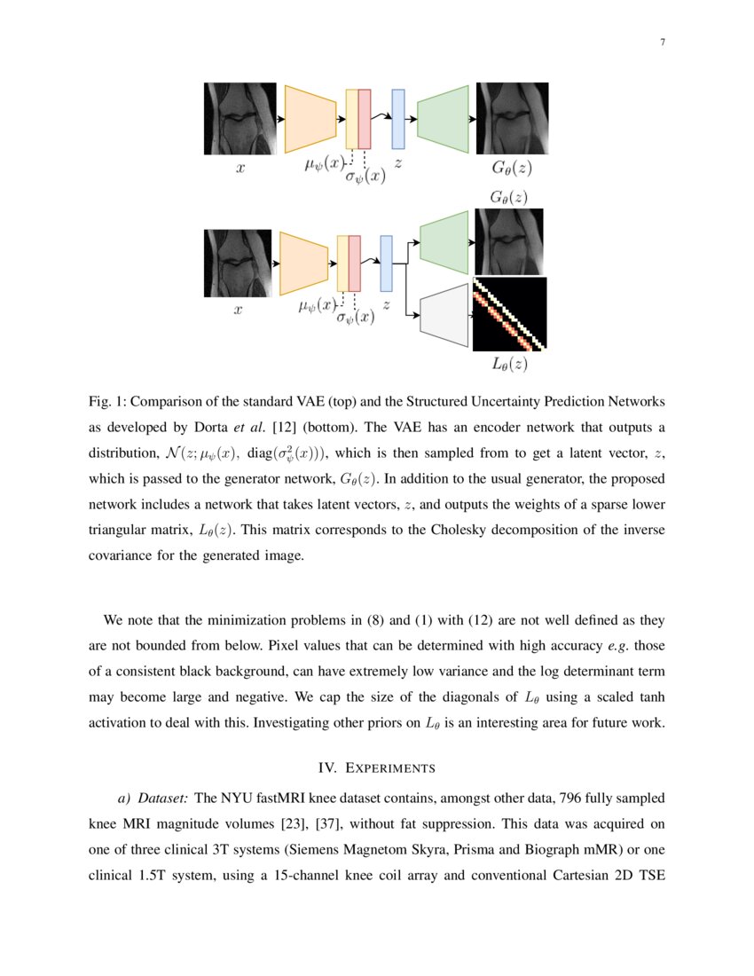 Compressed Sensing Mri Reconstruction Regularized By Vaes With Structured Image Covariance Deepai