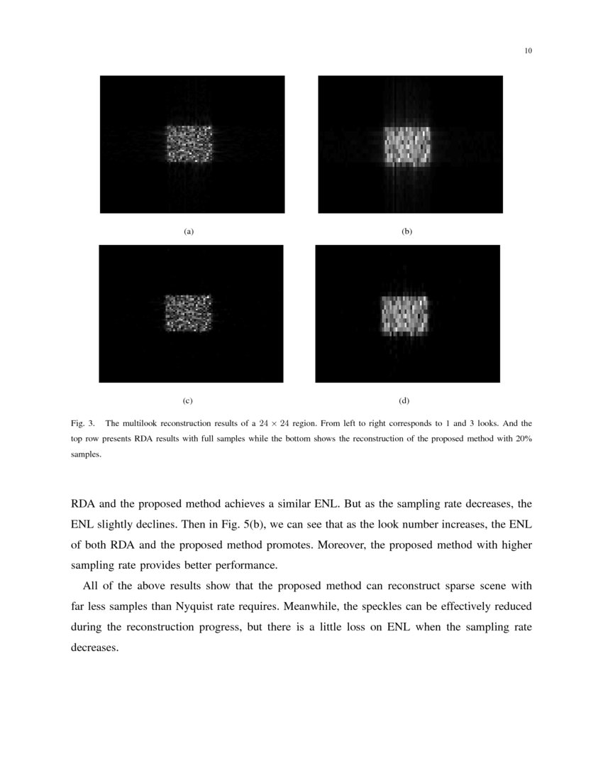 Compressed Sensing SAR Imaging with Multilook Processing | DeepAI