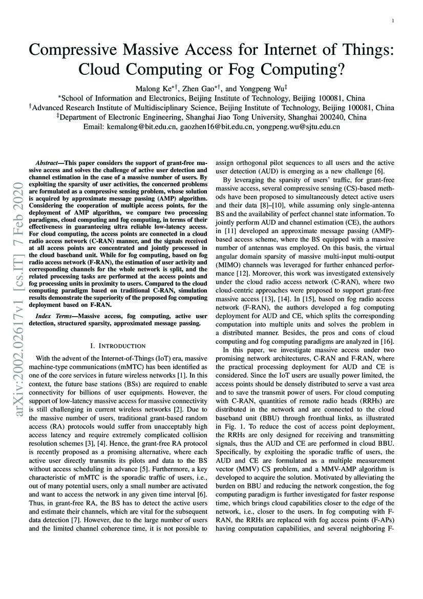 Compressive Massive Access for Internet of Things: Cloud Computing or ... Compressive Massive Access for Internet of Things: Cloud Computing or ...