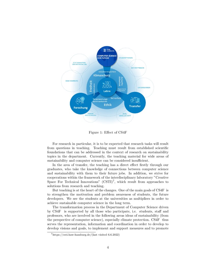 Computer Science for Future – Sustainability and Climate Protection in ...