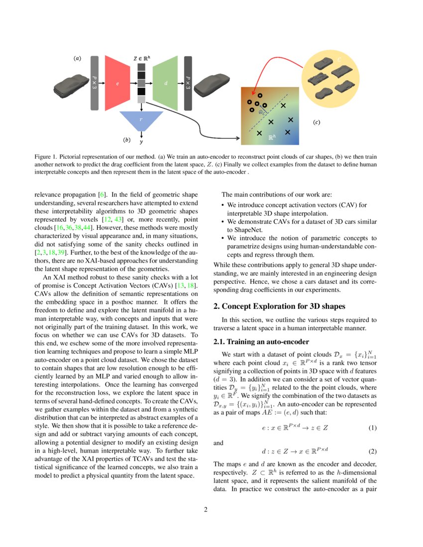 Concept Activation Vectors for Generating User-Defined 3D Shapes | DeepAI