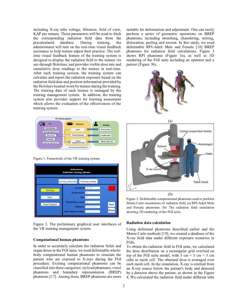 Conceptual Design and Preliminary Results of a VR-based Radiation ...