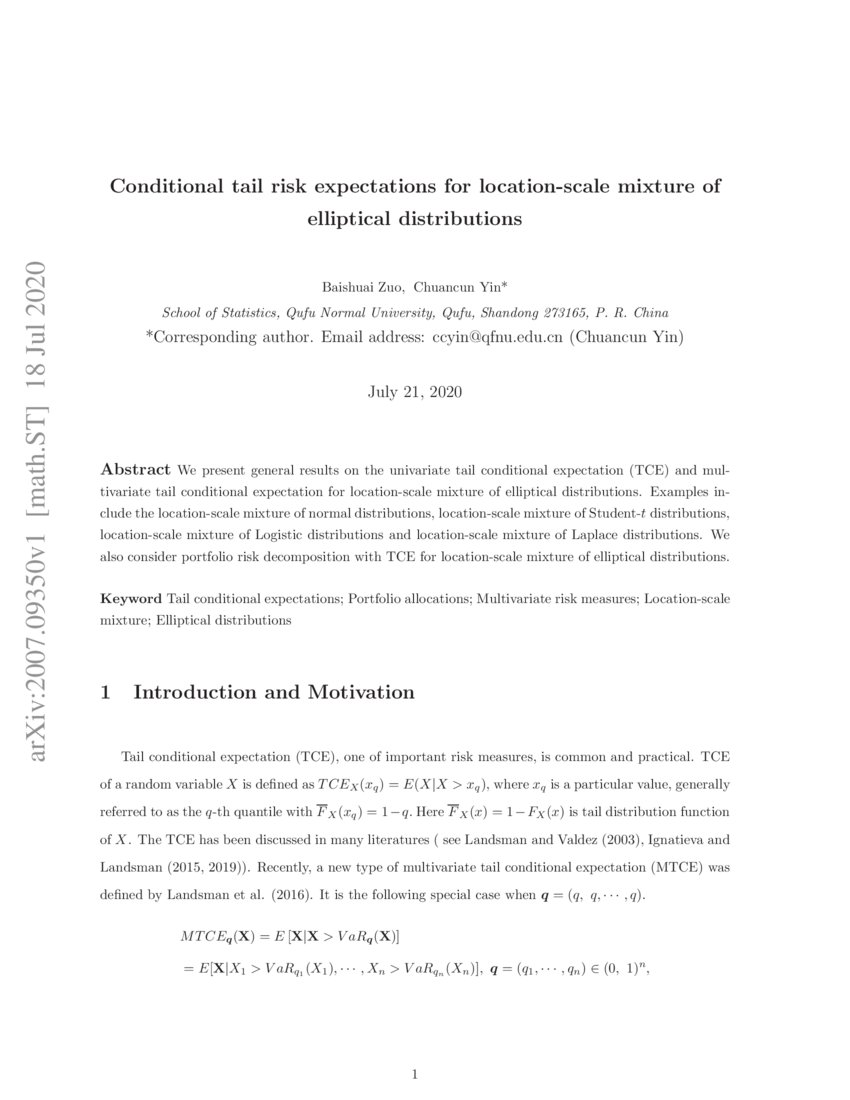 Conditional Tail Risk Expectations For Location Scale Mixture Of