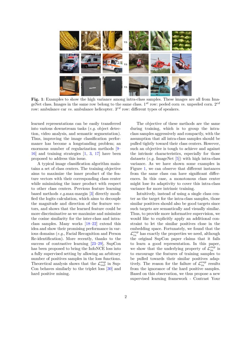 CoNe: Contrast Your Neighbours for Supervised Image Classification | DeepAI