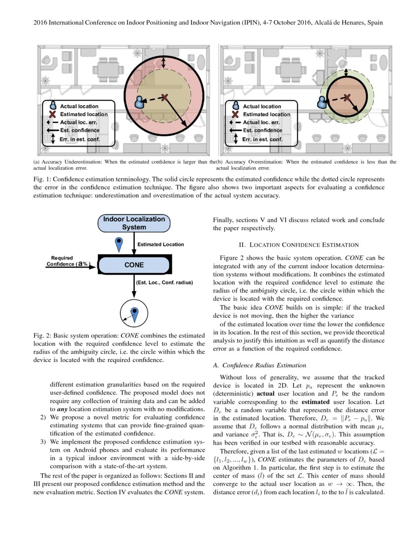 CONE: Zero-Calibration Accurate Confidence Estimation for Indoor ...