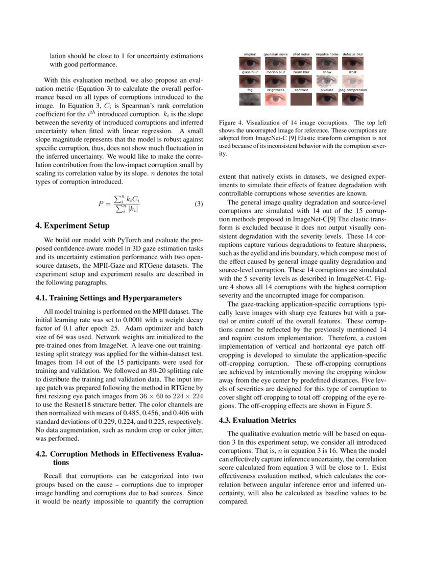 Confidence-aware 3D Gaze Estimation and Evaluation Metric | DeepAI