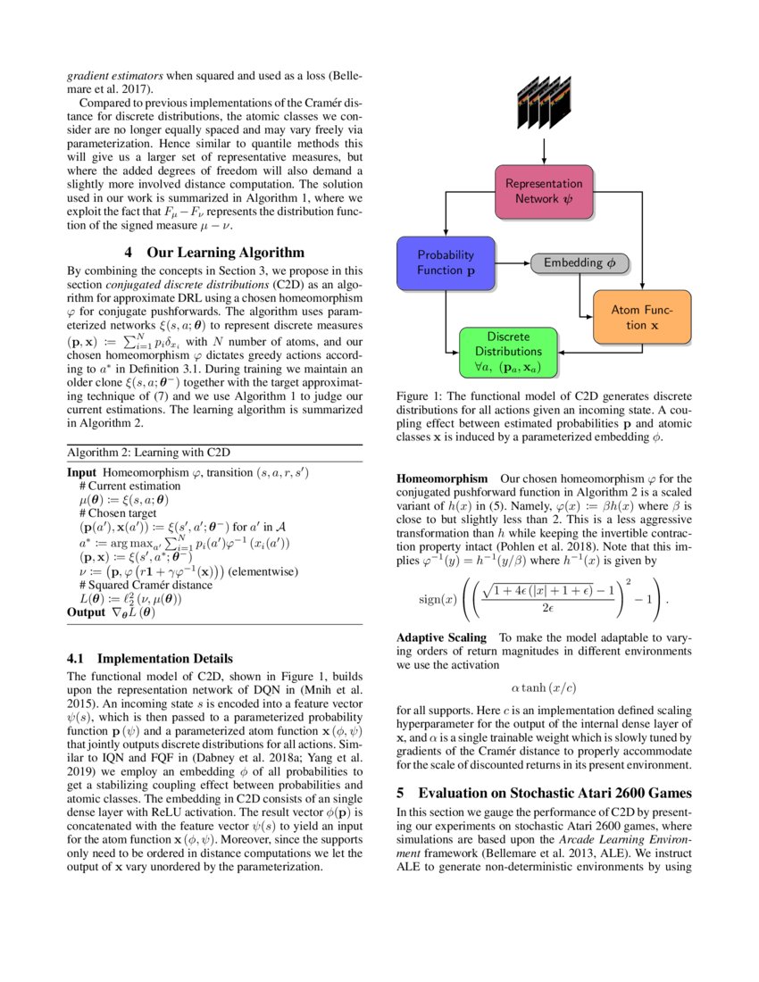 Conjugated Discrete Distributions for Distributional Reinforcement Learning | DeepAI