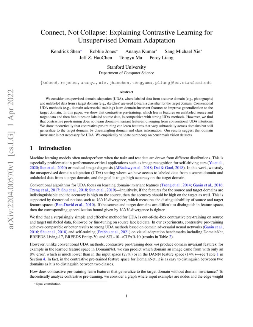 Connect Not Collapse Explaining Contrastive Learning For Unsupervised