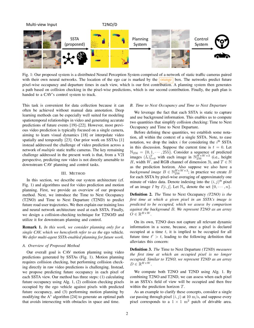 Connected Autonomous Vehicle Motion Planning with Video Predictions ... Connected Autonomous Vehicle Motion Planning with Video Predictions ...