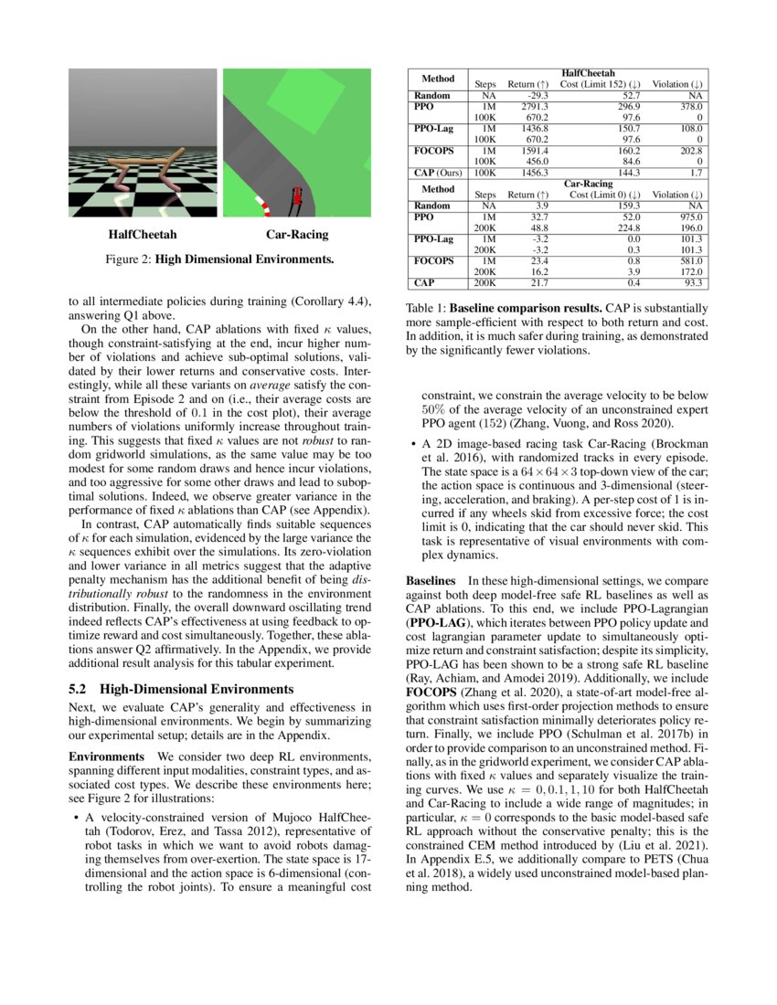 Conservative And Adaptive Penalty For Model Based Safe Reinforcement Learning Deepai