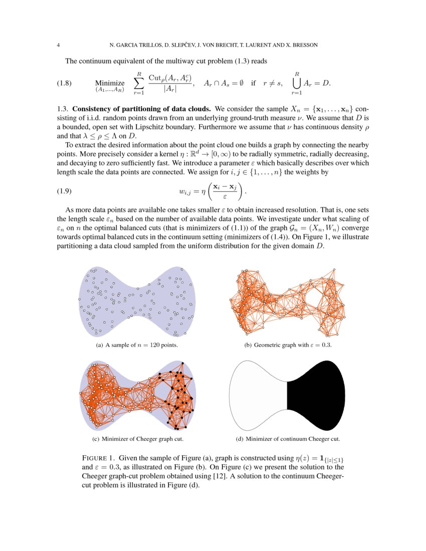 Consistency of Cheeger and Ratio Graph Cuts | DeepAI