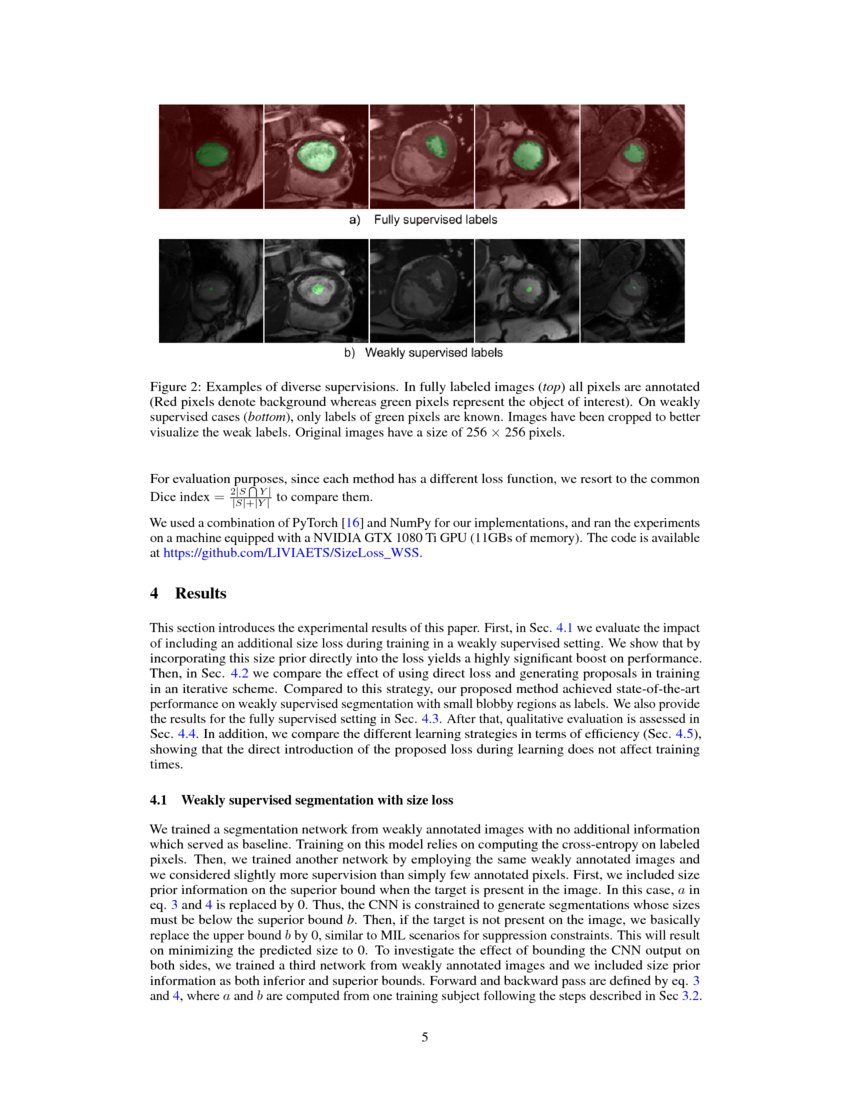 Constrained-CNN losses forweakly supervised segmentation | DeepAI Constrained-CNN losses forweakly supervised segmentation | DeepAI