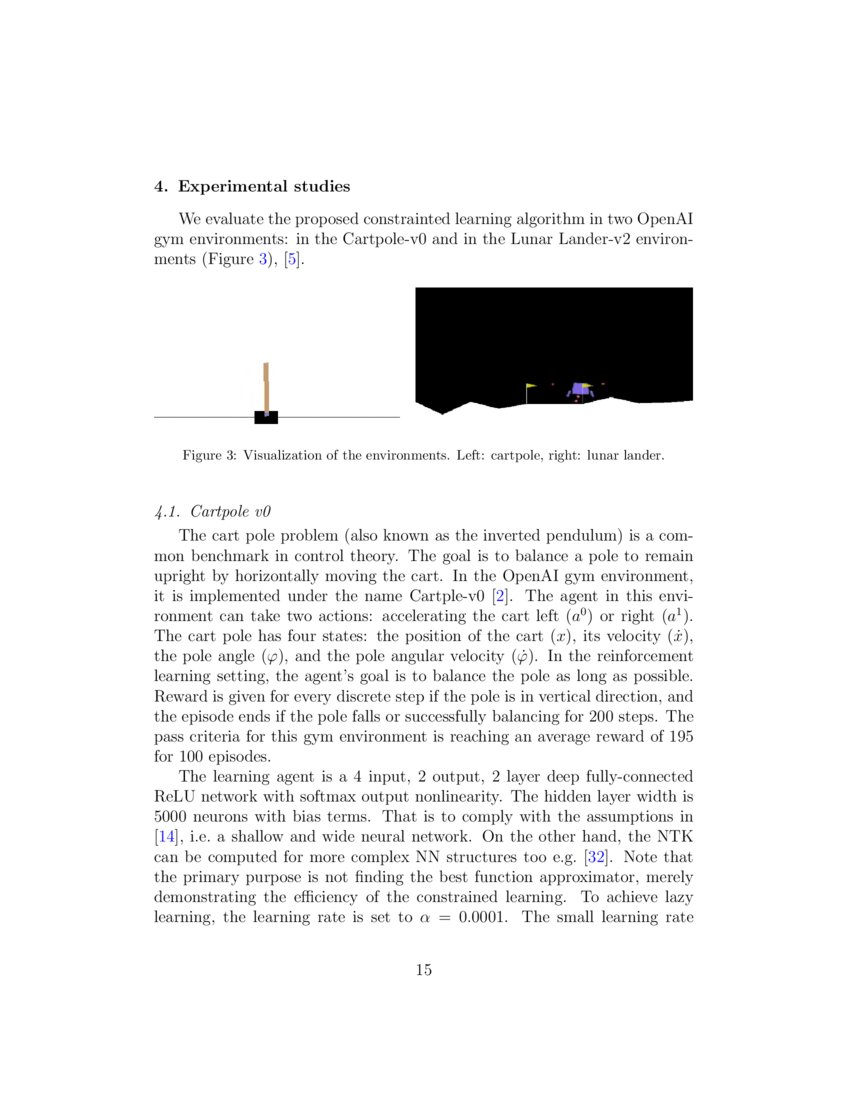 Constrained Policy Gradient Method For Safe And Fast Reinforcement Learning A Neural Tangent 