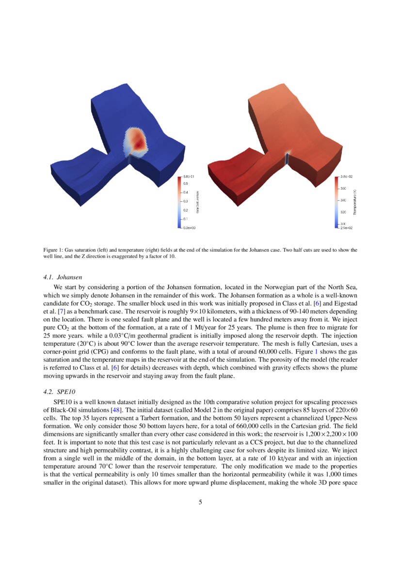 Constrained Pressure Temperature Residual Cptr Preconditioner Performance For Large Scale