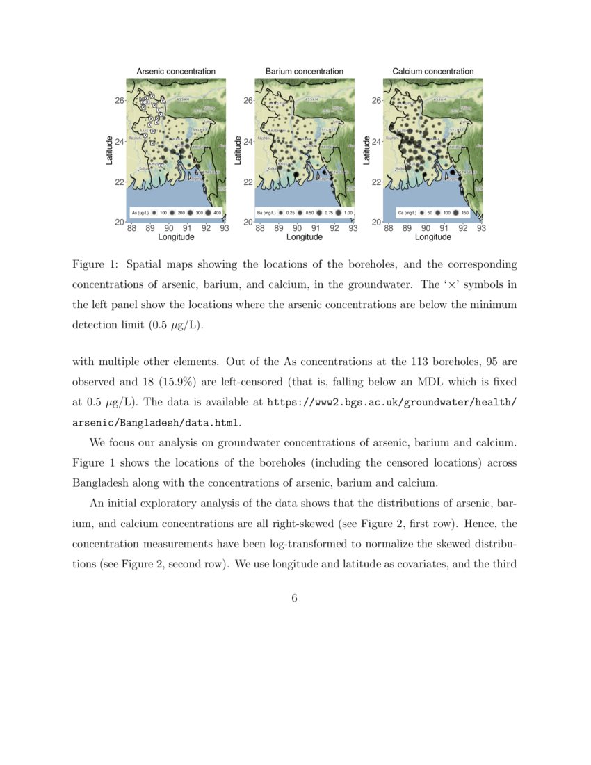 Contamination Mapping In Bangladesh Using A Multivariate Spatial