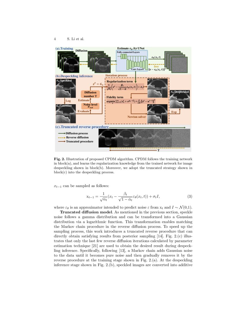 Content-Preserving Diffusion Model for Unsupervised AS-OCT image Despeckling | DeepAI
