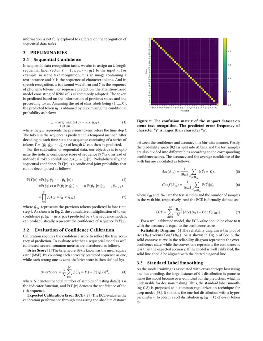 Context Aware Selective Label Smoothing For Calibrating Sequence Recognition Model Deepai