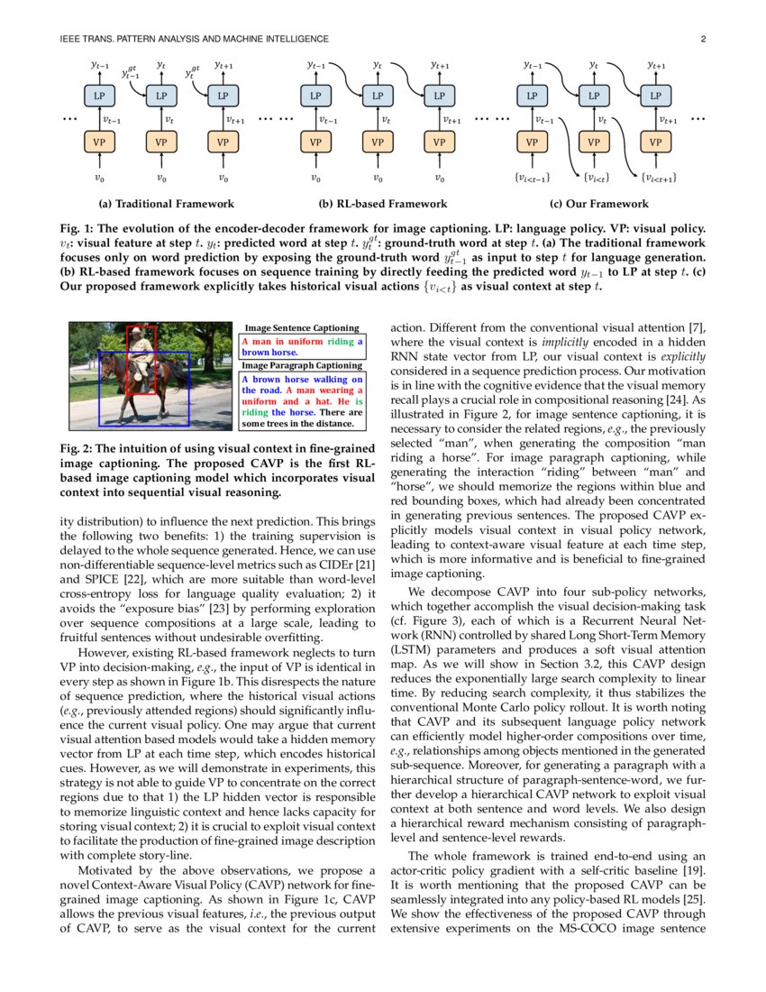 Context-Aware Visual Policy Network for Fine-Grained Image Captioning | DeepAI
