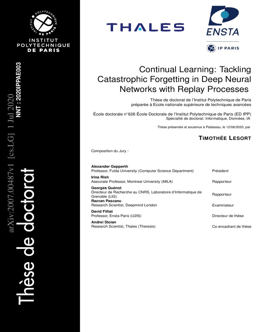 Continual Learning: Tackling Catastrophic Forgetting in Deep Neural Networks with Replay ...