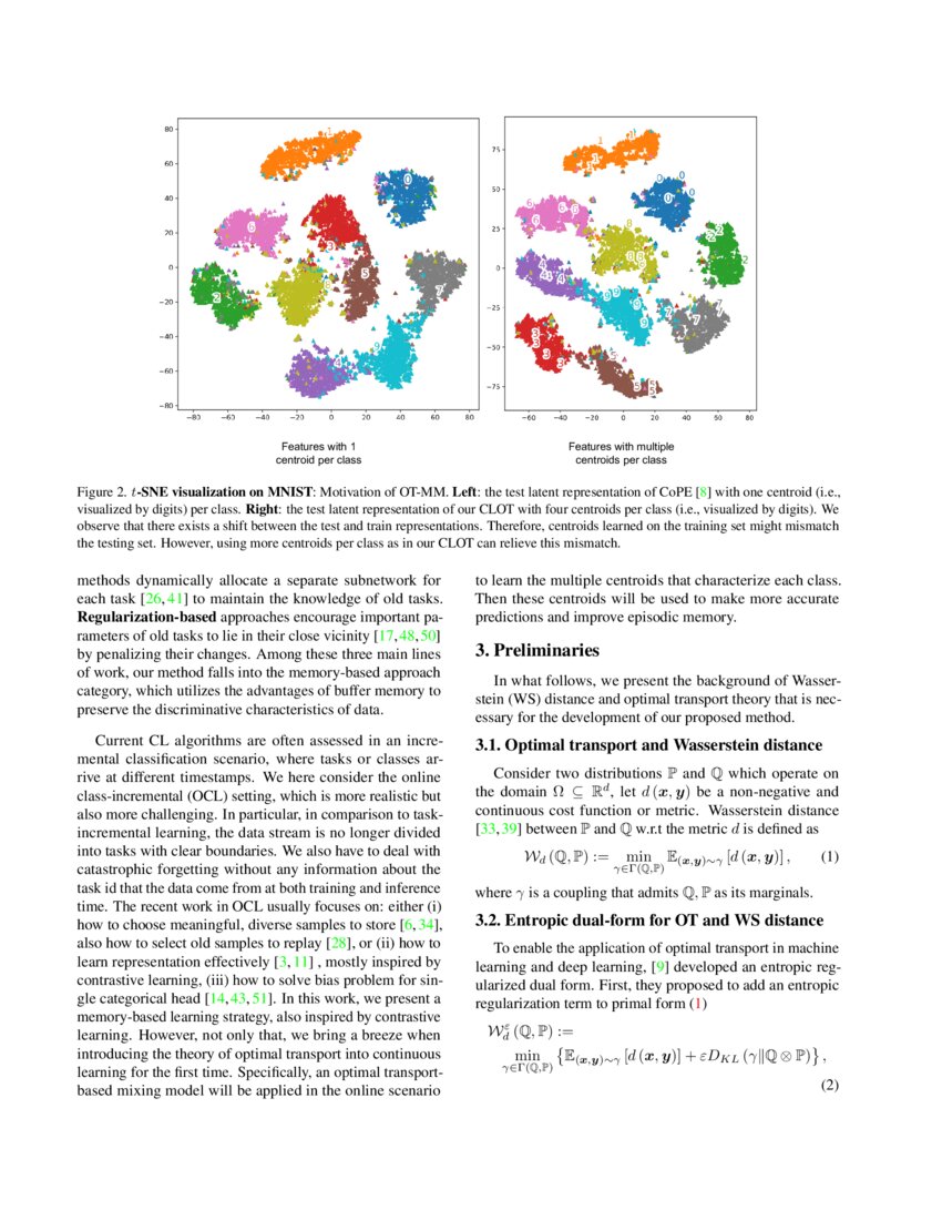 Continual Learning With Optimal Transport Based Mixture Model Deepai