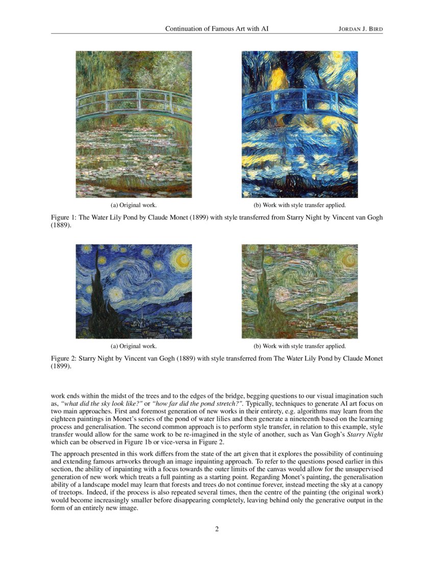 Continuation of Famous Art with AI: A Conditional Adversarial Network Inpainting Approach | DeepAI