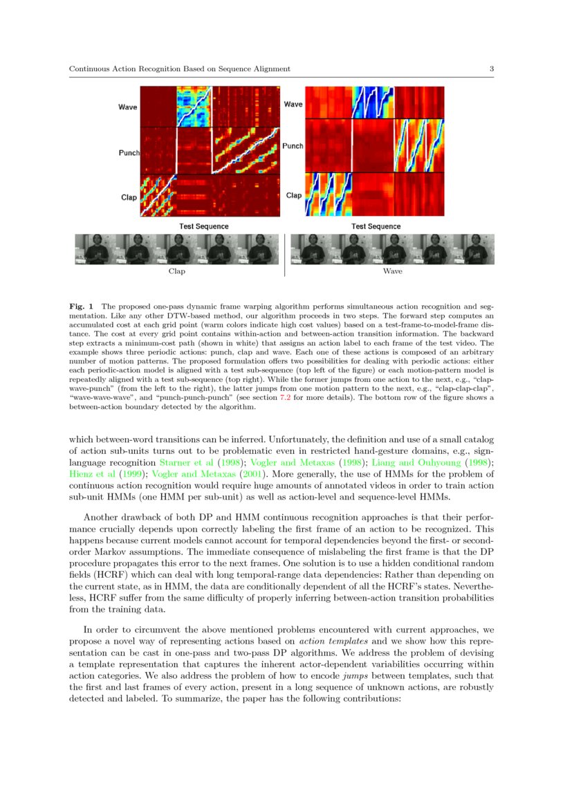 Continuous Action Recognition Based On Sequence Alignment Deepai